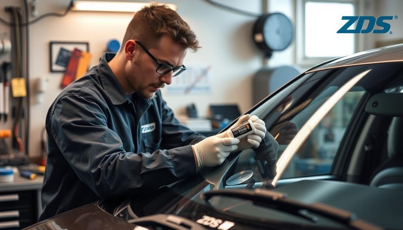 Windshield adhesive with fast curing time